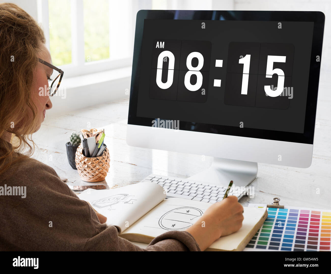 Time Appointment Schedule Punctual Graphic Concept Stock Photo - Alamy
