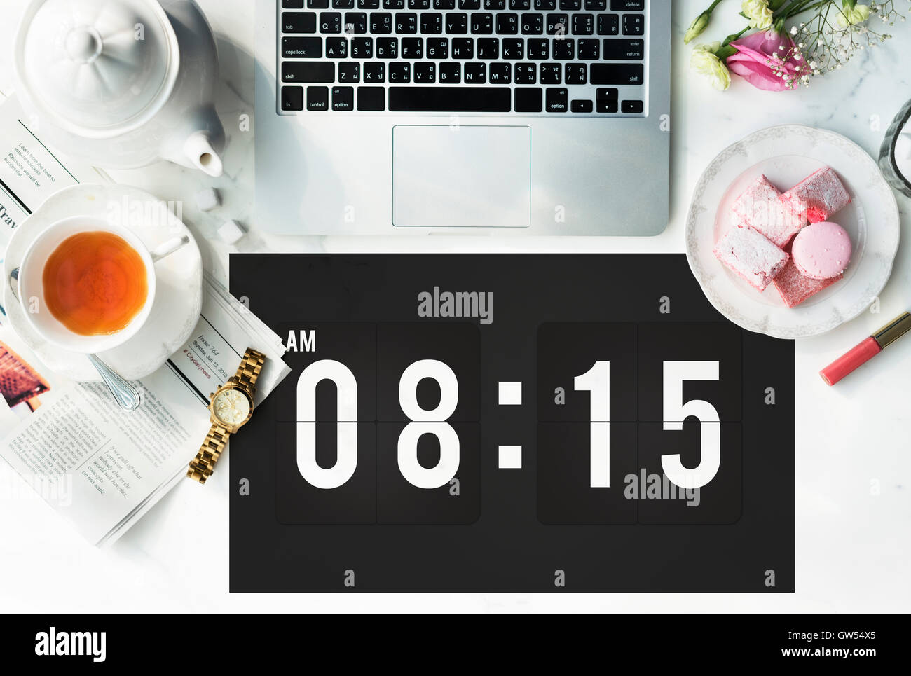 Time Appointment Schedule Punctual Graphic Concept Stock Photo - Alamy