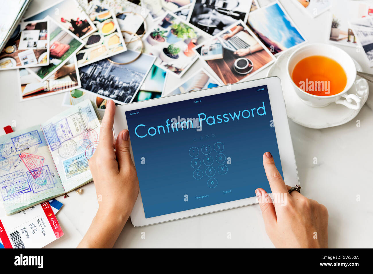 Access Identification Password Passcode Graphic Concept Stock Photo - Alamy