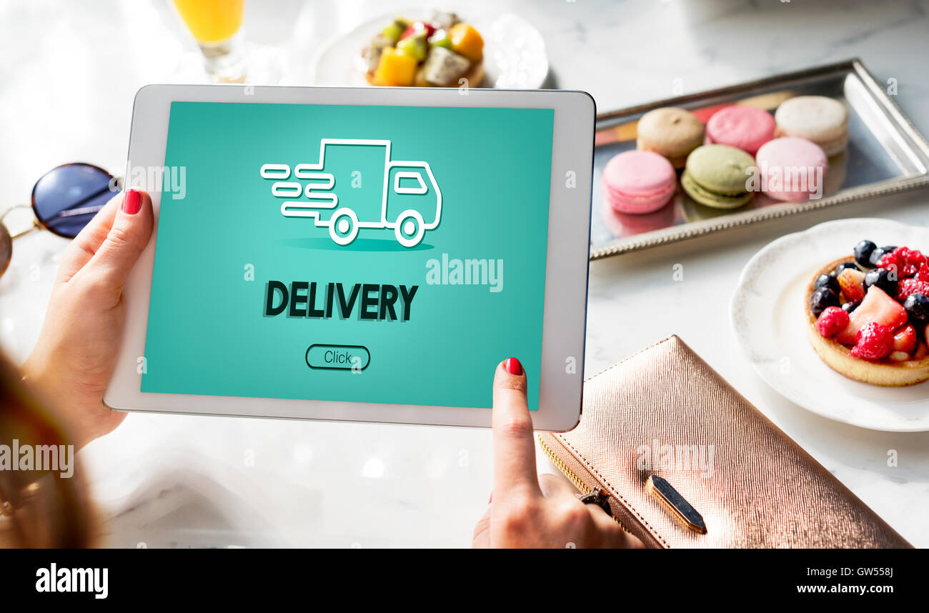 Food delivery car hi-res stock photography and images - Alamy