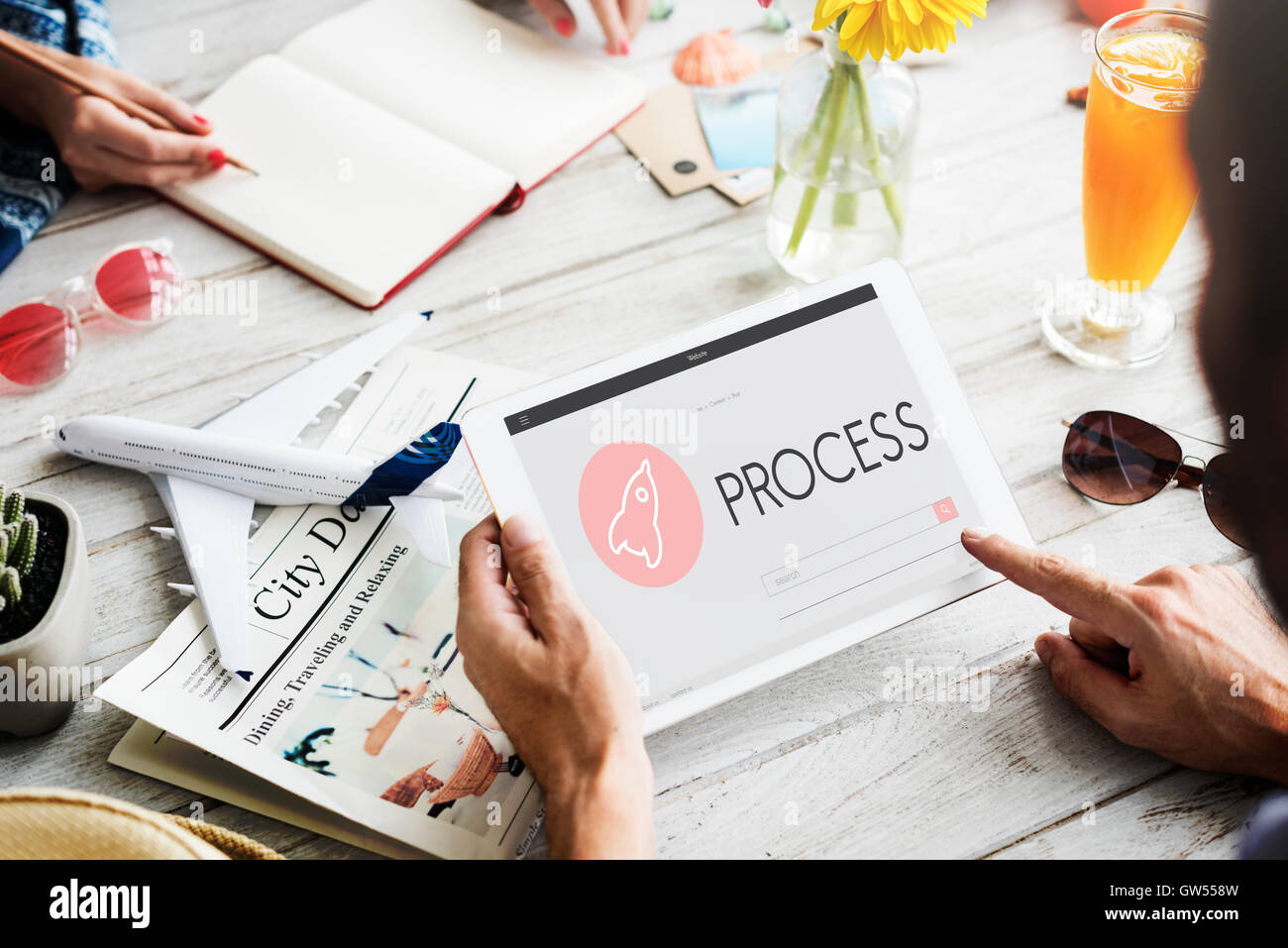 Process New Business Launch Plan Concept Stock Photo - Alamy