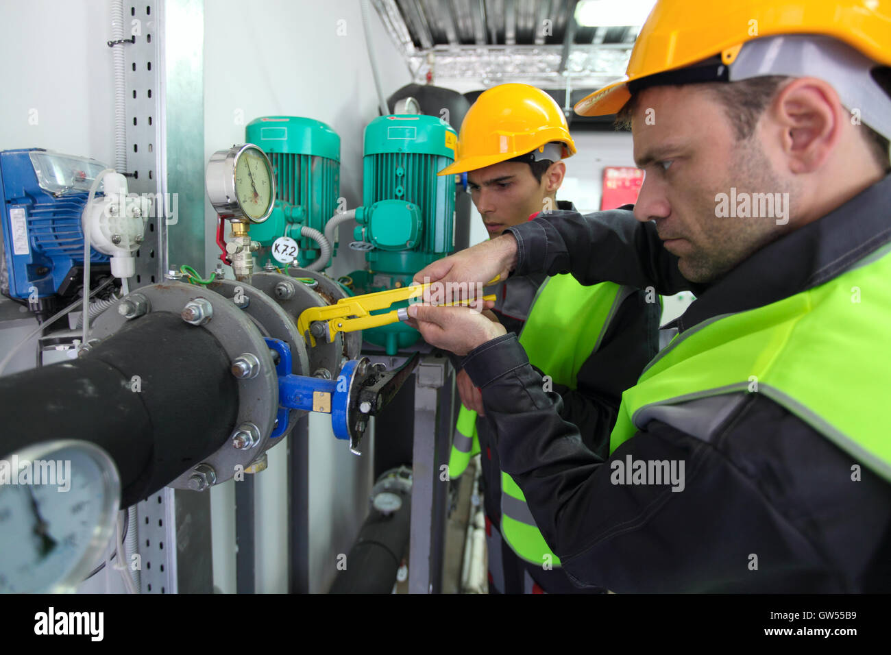 Pressure gauge power plant hi-res stock photography and images - Alamy