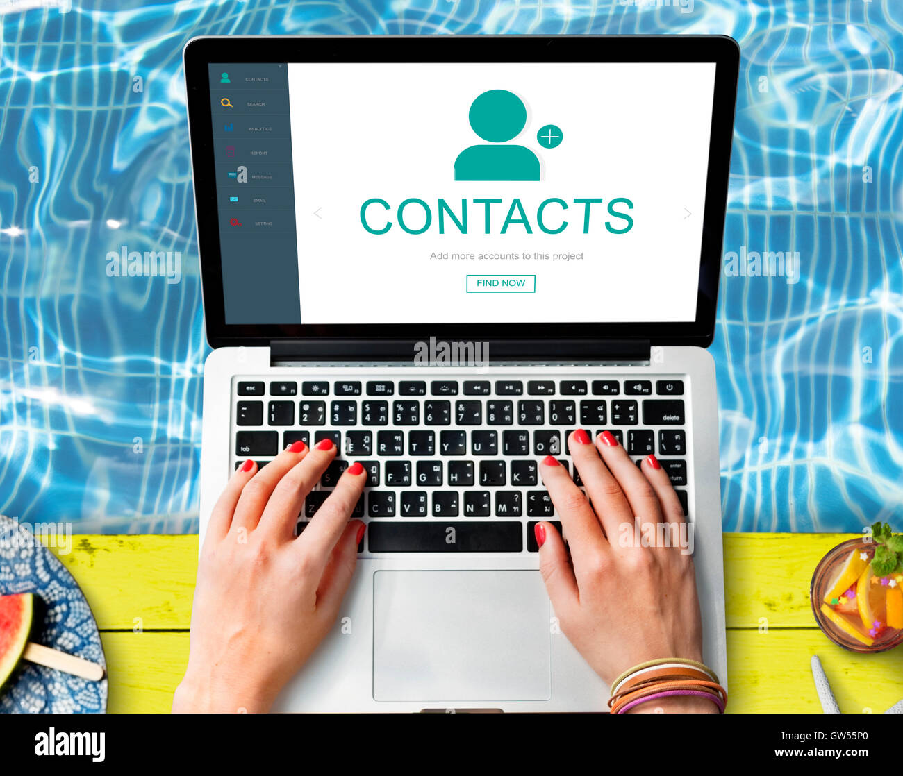 Contact Address Book Communication Information Concept Stock Photo - Alamy