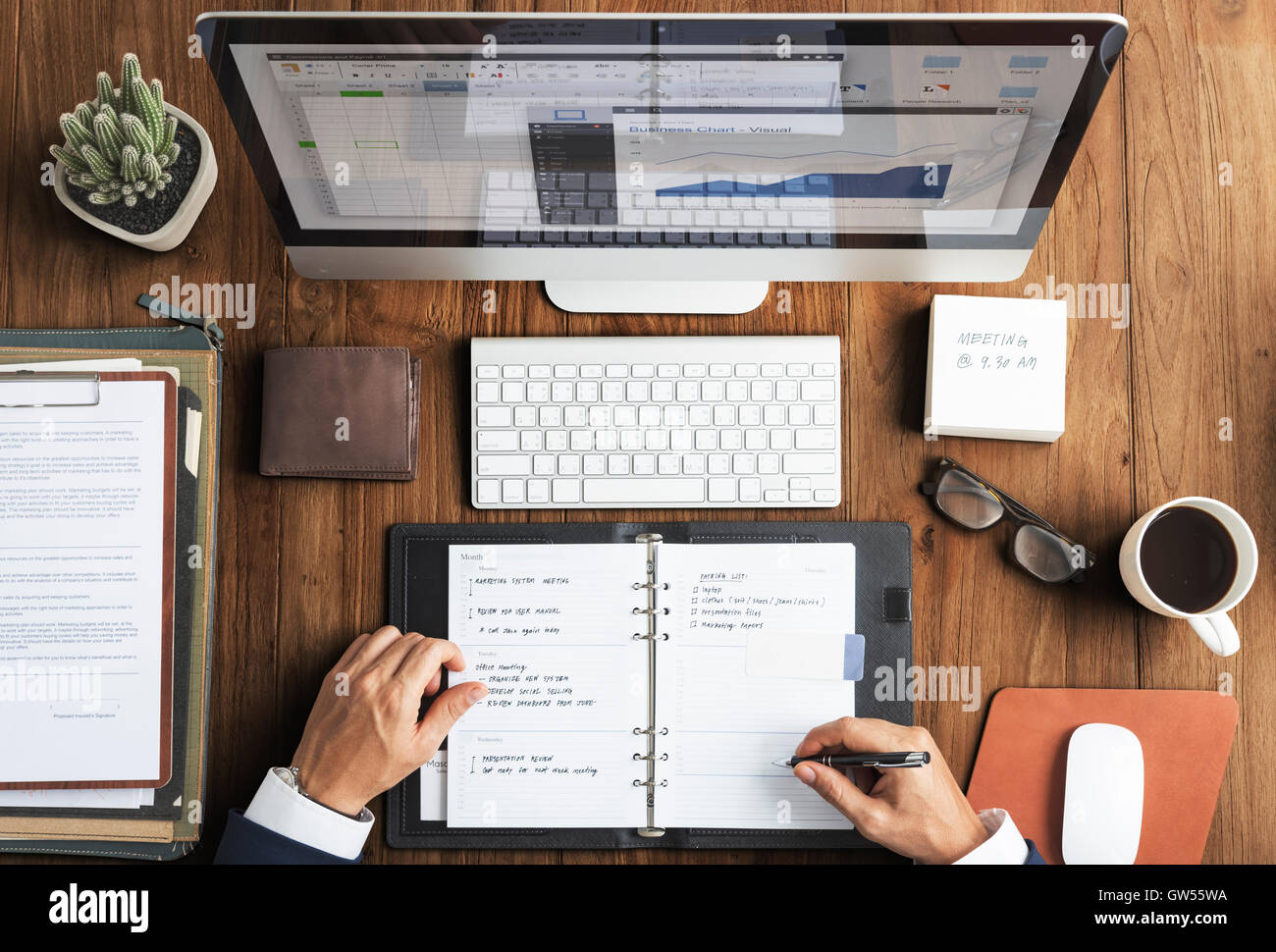 Appointment Aspiration Planning Time Vision Concept Stock Photo - Alamy