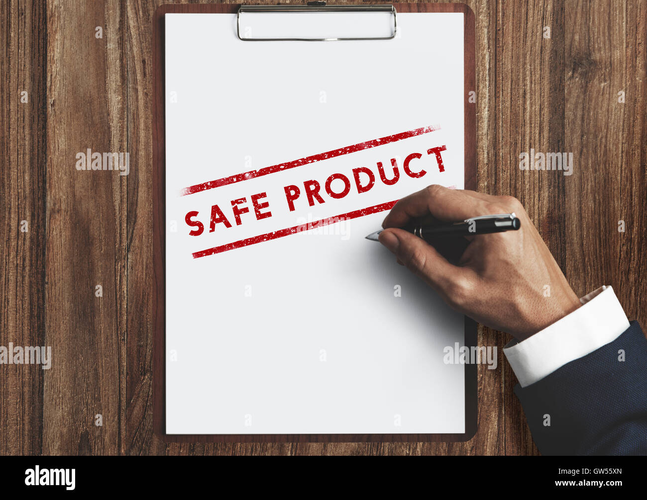Safe Product Guarantee Quality Condition Level Concept Stock Photo - Alamy