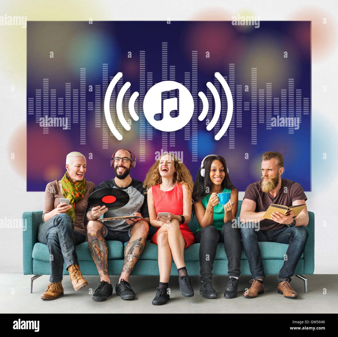 Social Media Entertainment Lifestyle Graphic Concept Stock Photo - Alamy