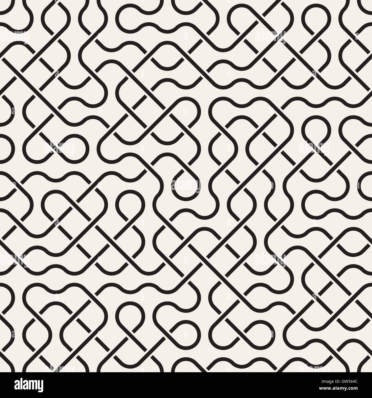 Vector Seamless Line Grid Geometric Pattern Stock Vector Image & Art ...