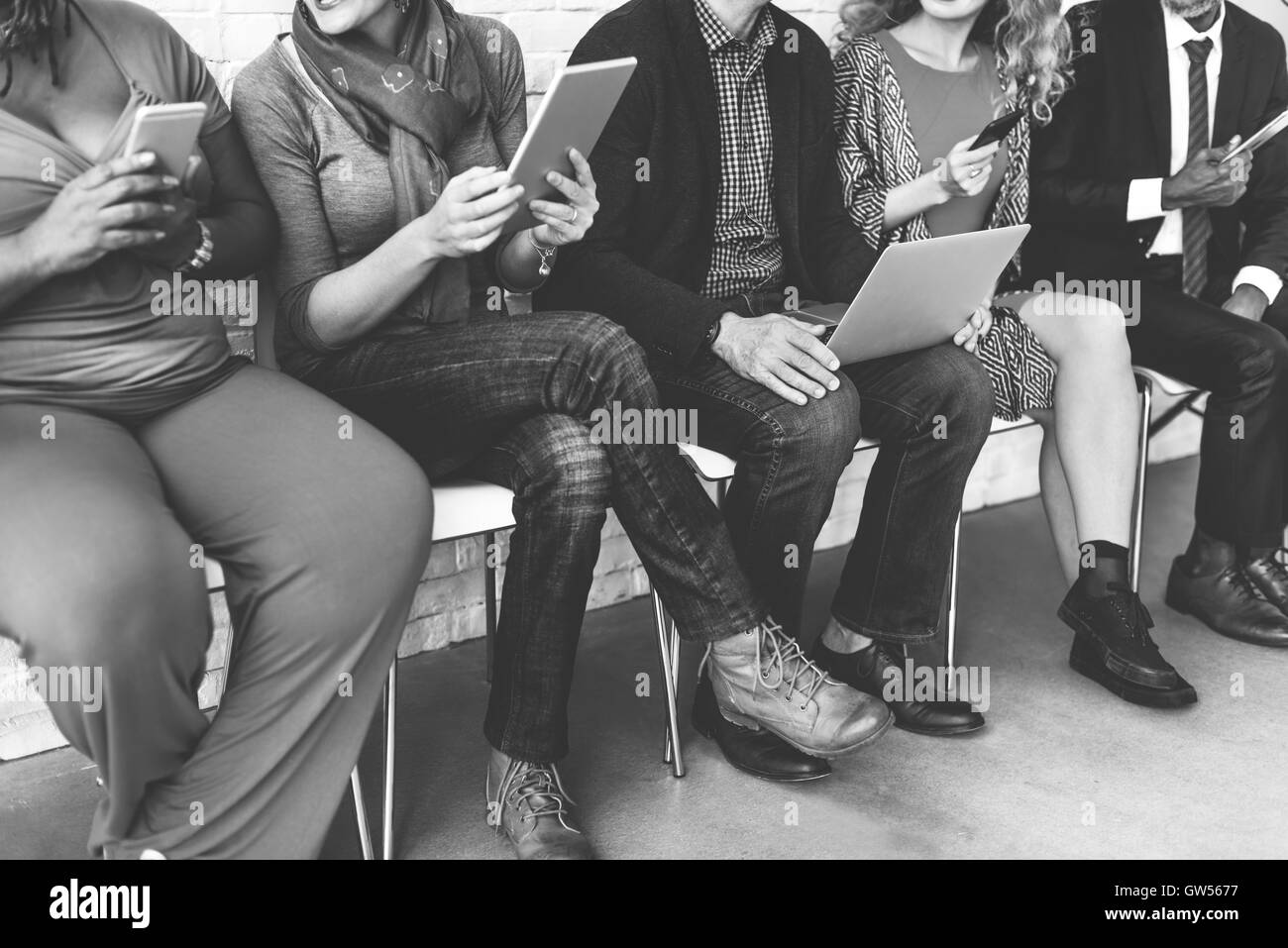 People Using Digital Devices Concept Stock Photo - Alamy