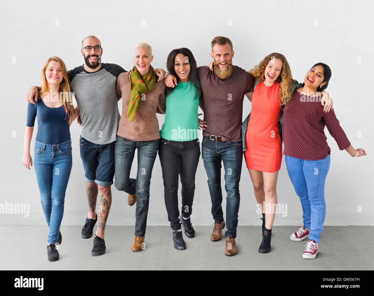 Diverse Group of People Community Togetherness Concept Stock Photo - Alamy