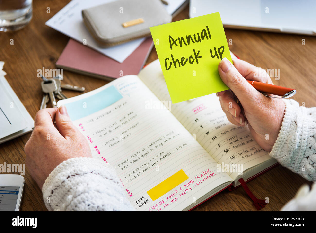 Annual Check Up Yearly Evaluation Assessment Concept Stock Photo - Alamy