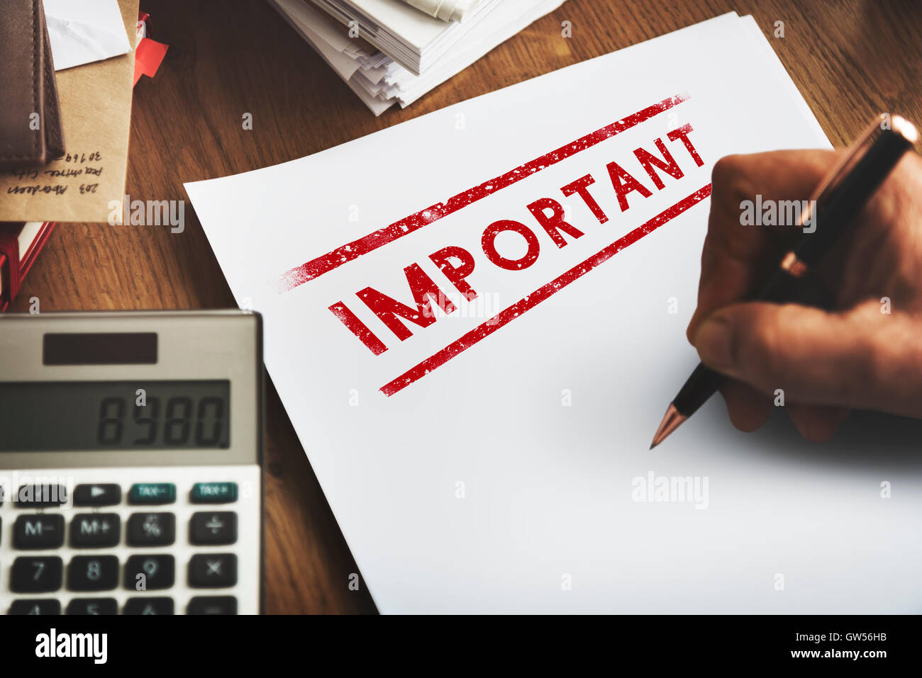 Important Prioritize Tasks Urgent Issues Order Concept Stock Photo - Alamy