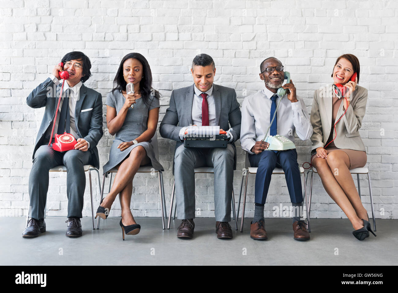 Business Workers Corporate Sitting Concept Stock Photo - Alamy