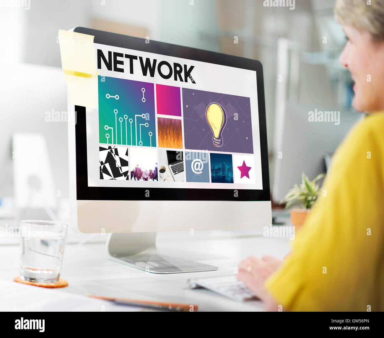 Computer network net data cyberspace hi-res stock photography and ...