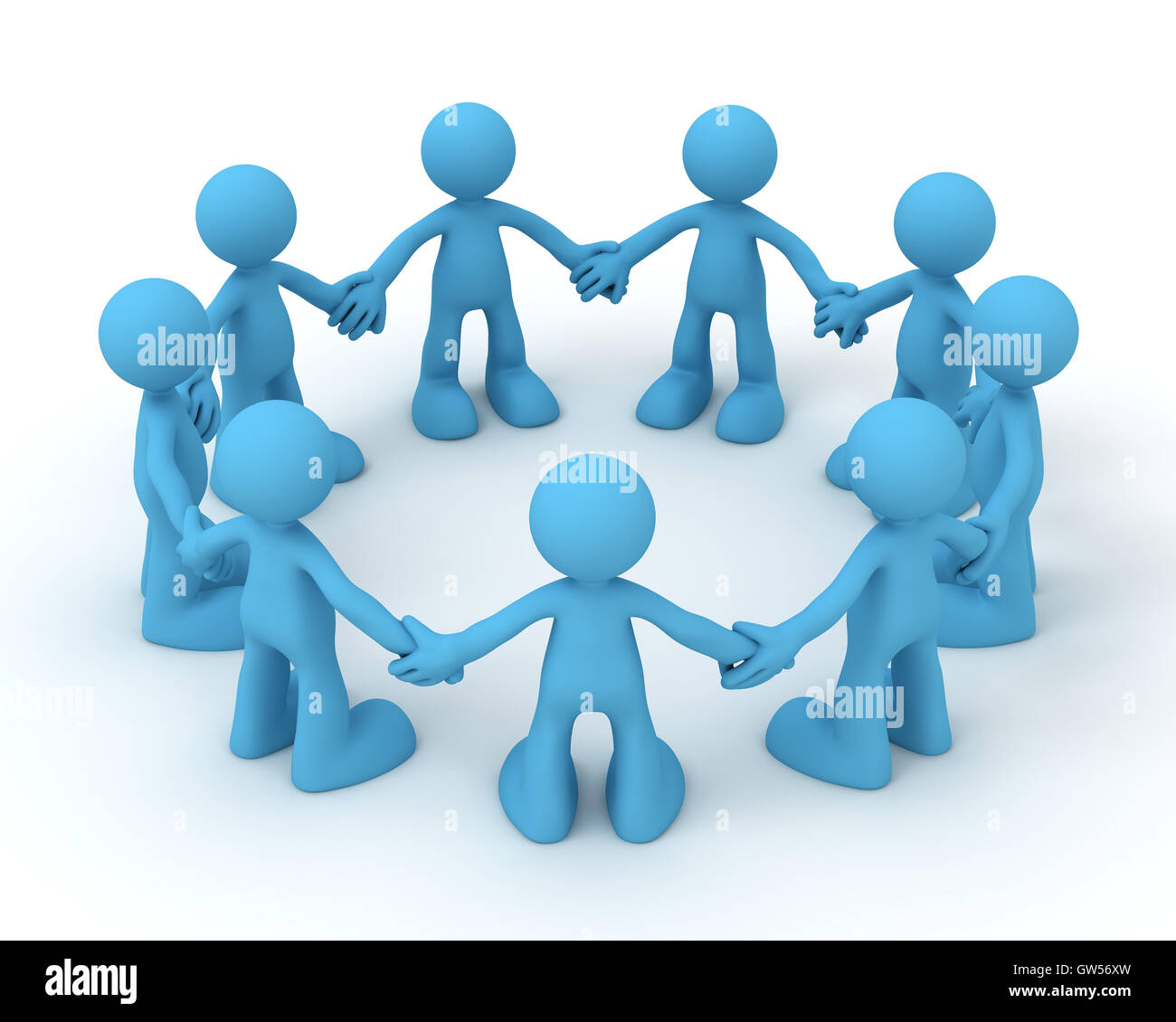 Circle of friends illustration hi-res stock photography and images - Alamy