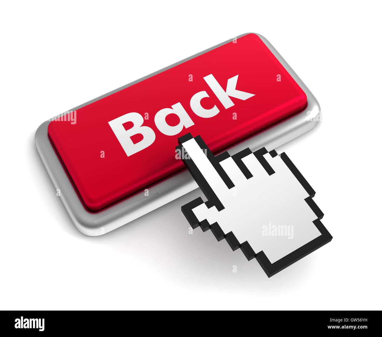 back keyboard concept 3d illustration Stock Photo - Alamy
