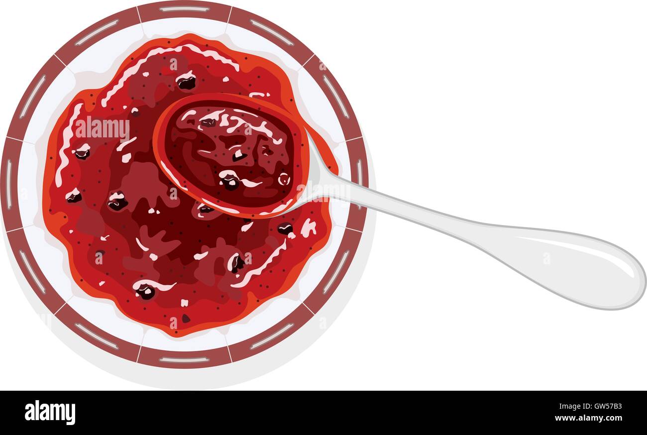 Jelly marmalade fruit spread Stock Vector Images - Alamy