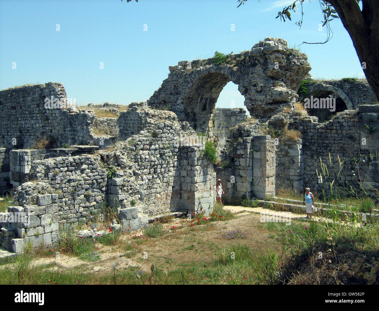 Miletus Archaeological Site Millawanda or Milawata, Balat, Turkey Stock ...