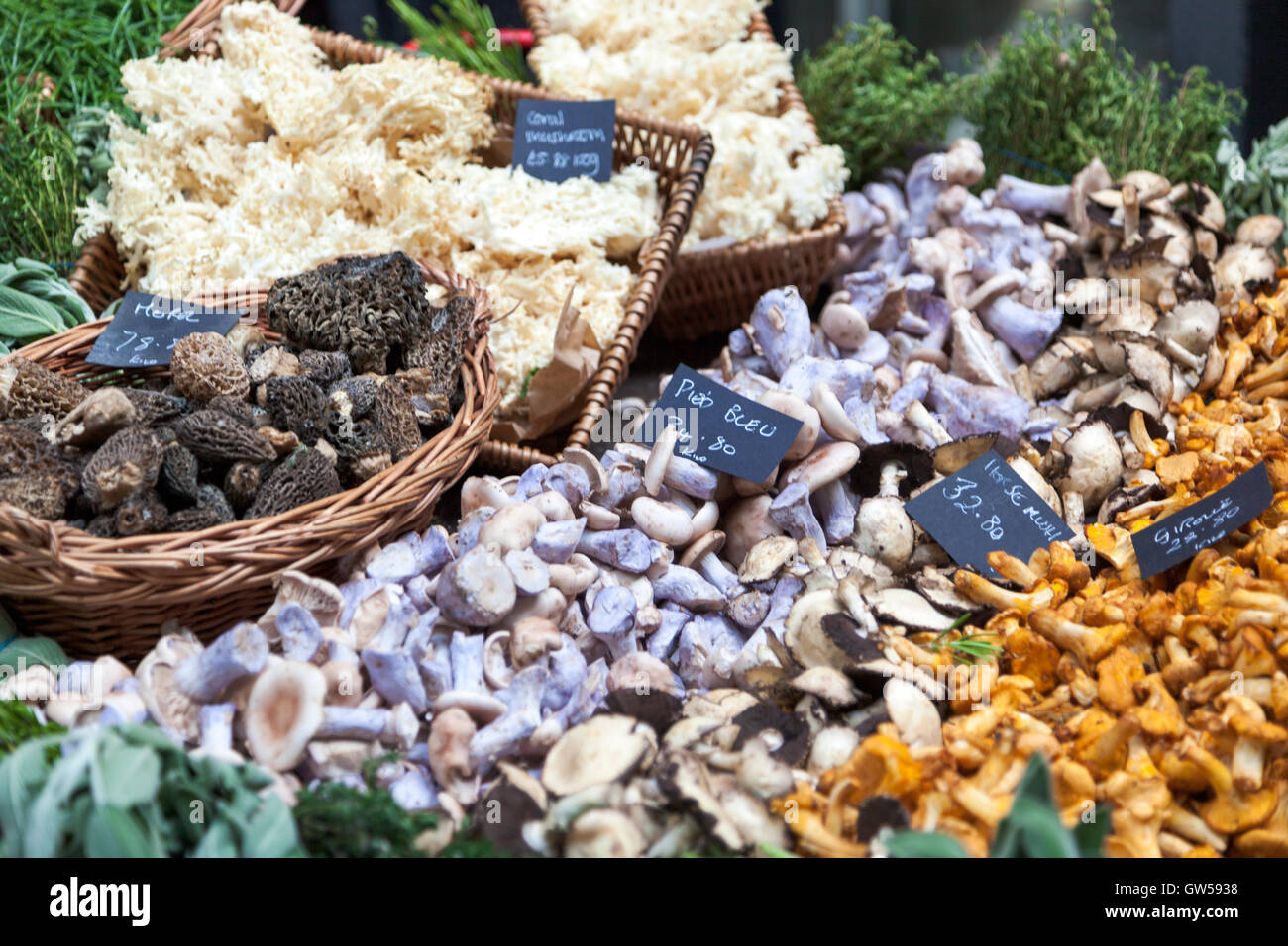 London mushroom stall hi-res stock photography and images - Alamy