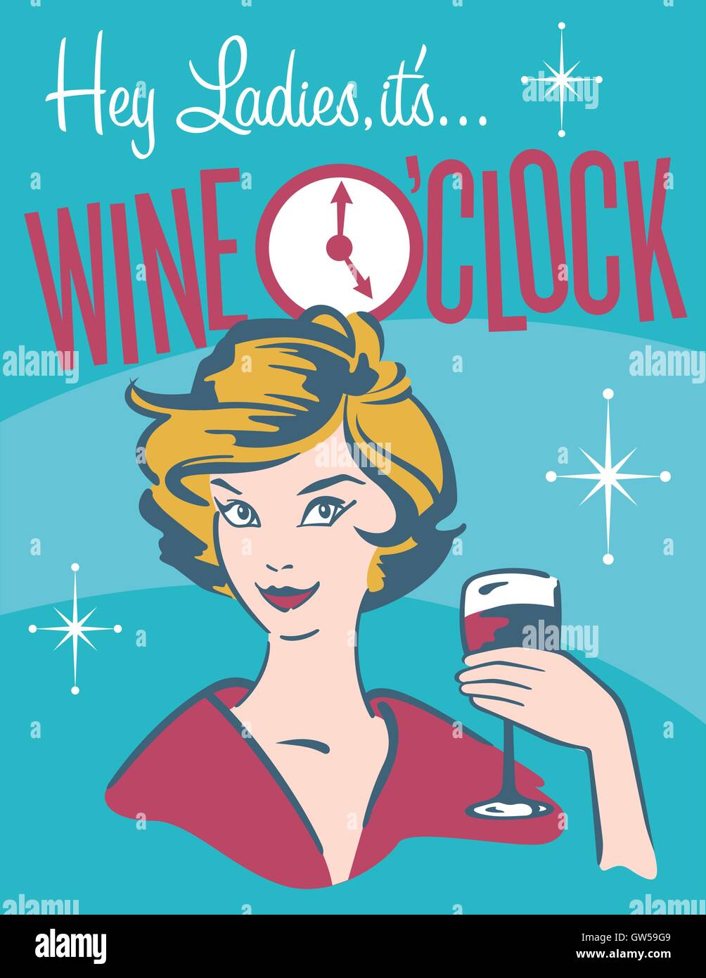 Retro wine posters Stock Vector Images - Alamy