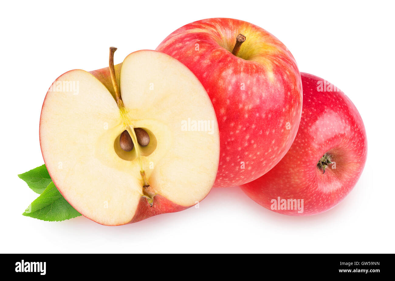 Three Red Apples