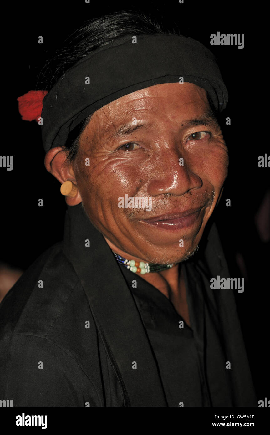 Phnong Village - celebration in traditional clothes, drinking rice wine ...