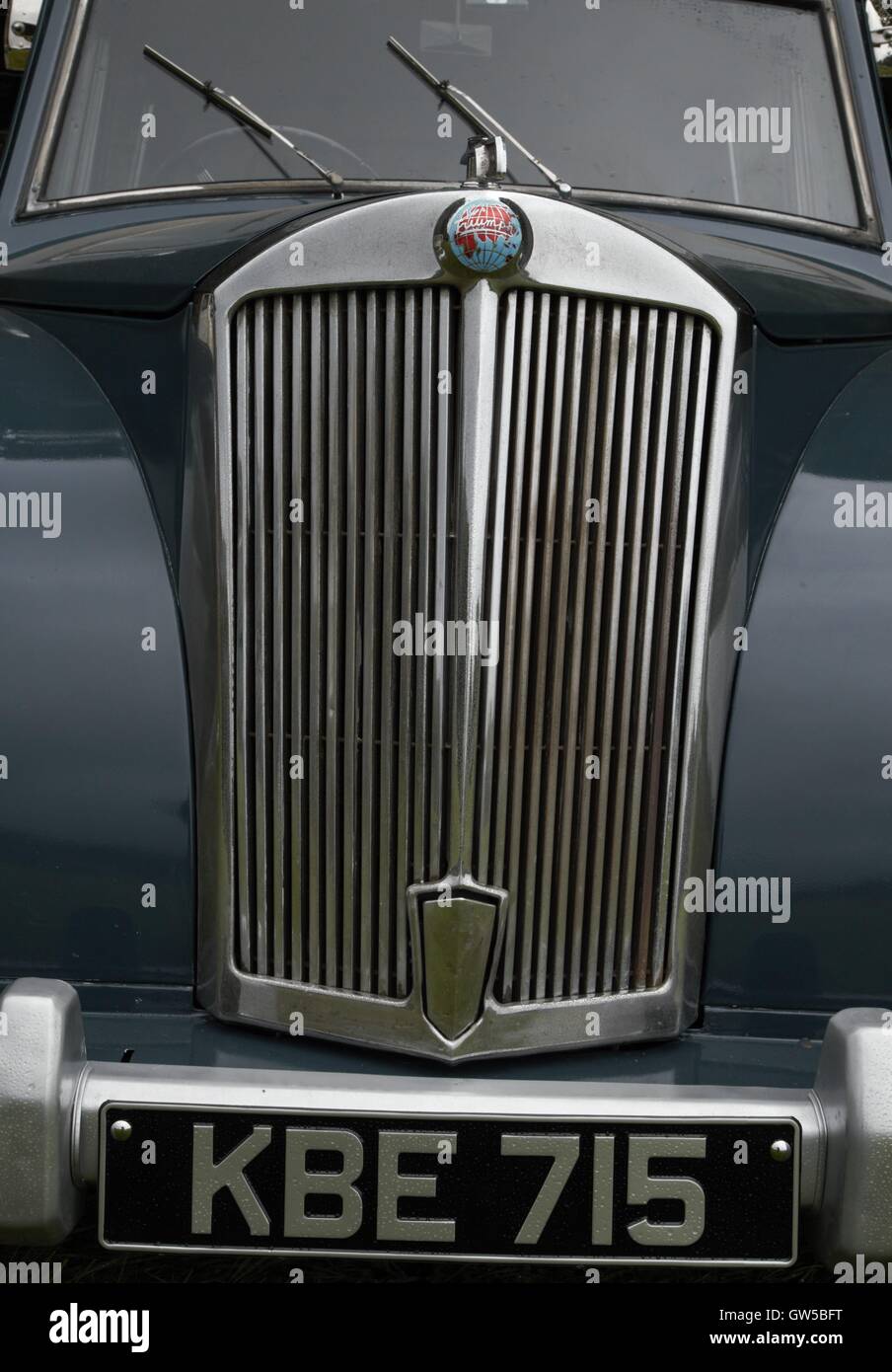 Triumph Mayflower front grill Stock Photo - Alamy