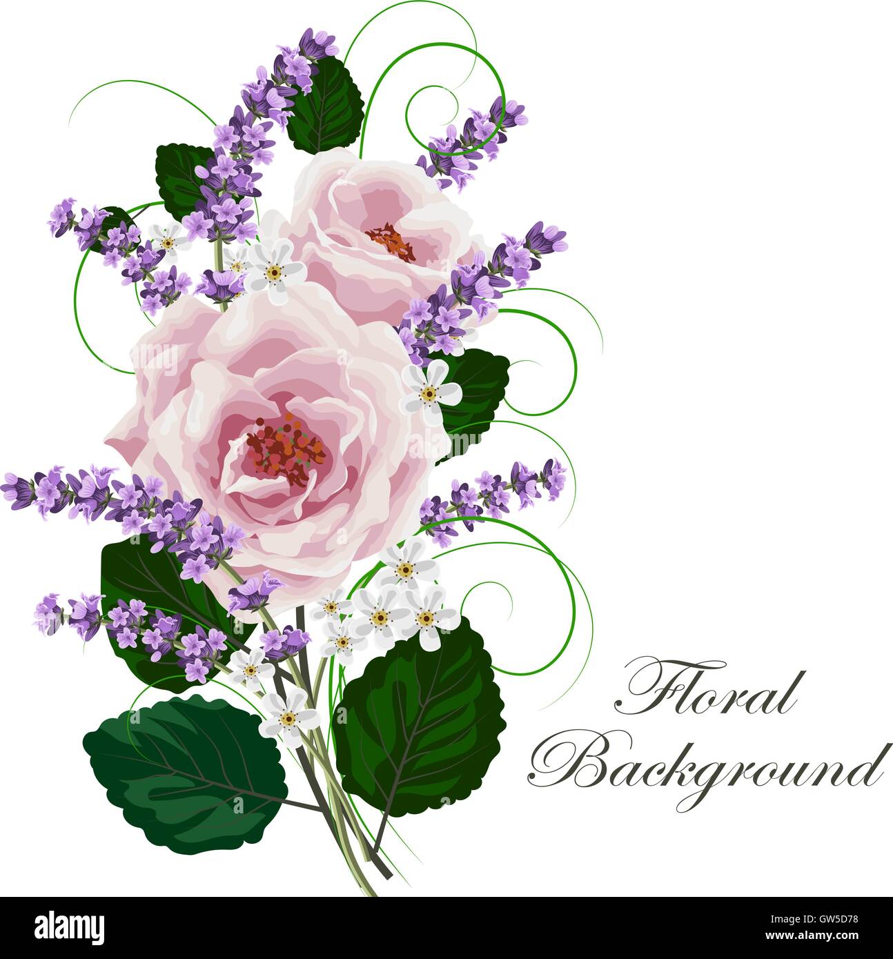 Floral vector background Stock Vector Image & Art - Alamy