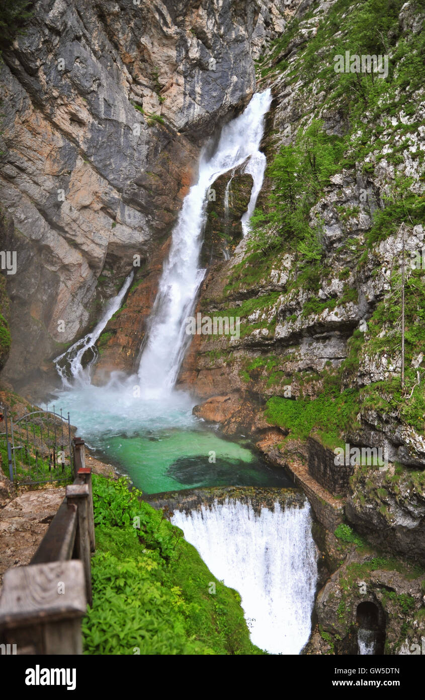 Savica waterfall, Slovenia Stock Photo - Alamy
