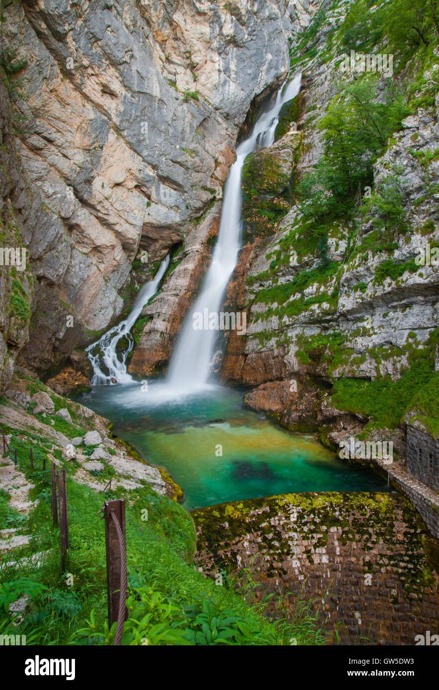 Savica waterfall, Slovenia Stock Photo - Alamy