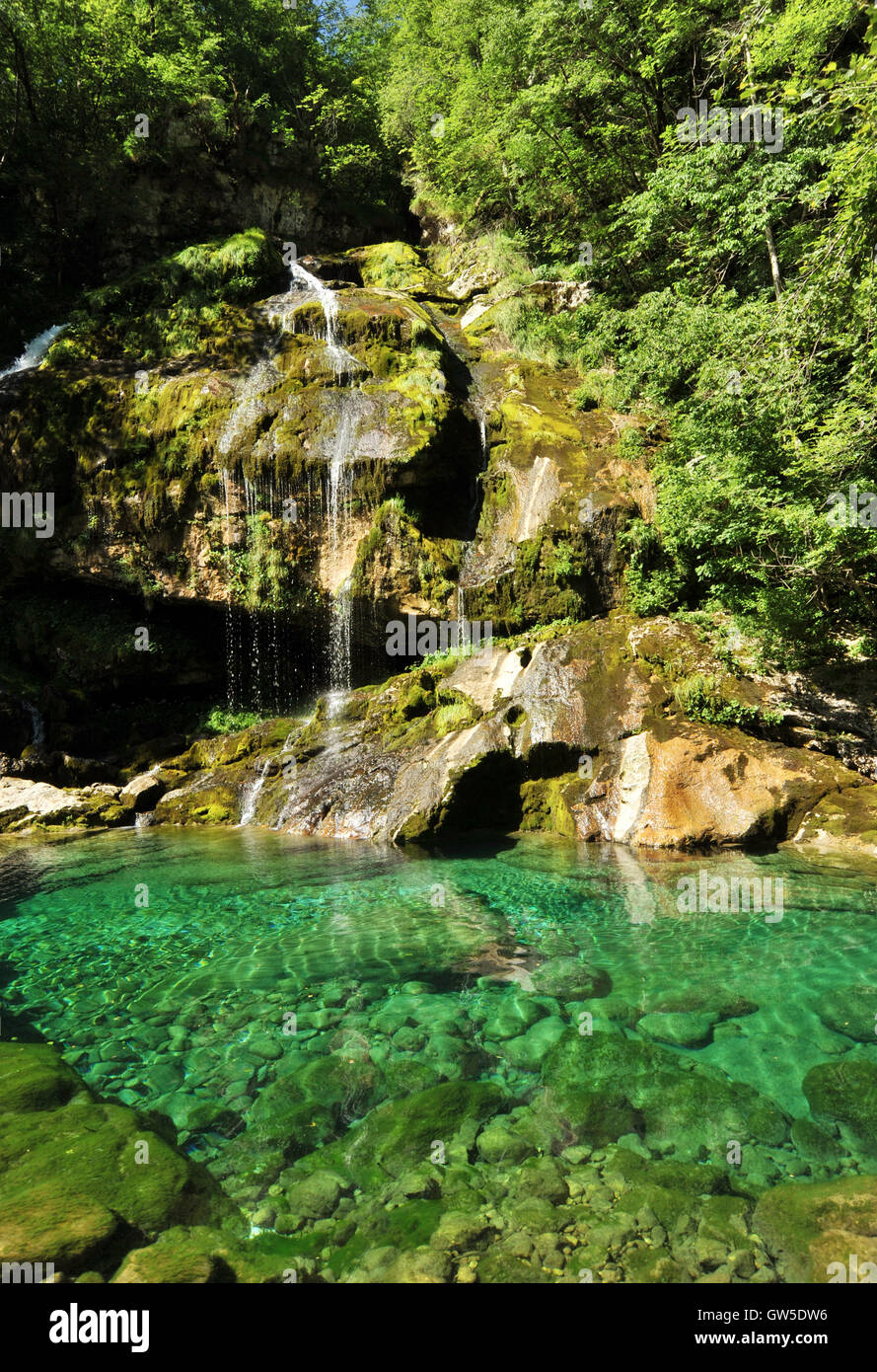 virje waterfall, slovenia Stock Photo - Alamy