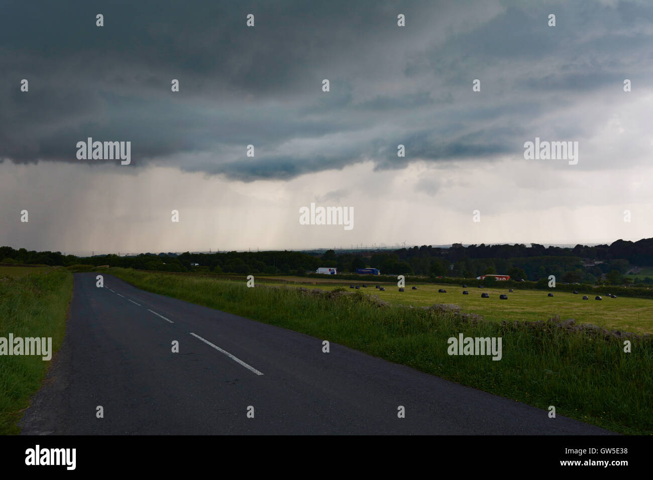 Thjreatening Storm over Lancaster, England, UK Stock Photo - Alamy