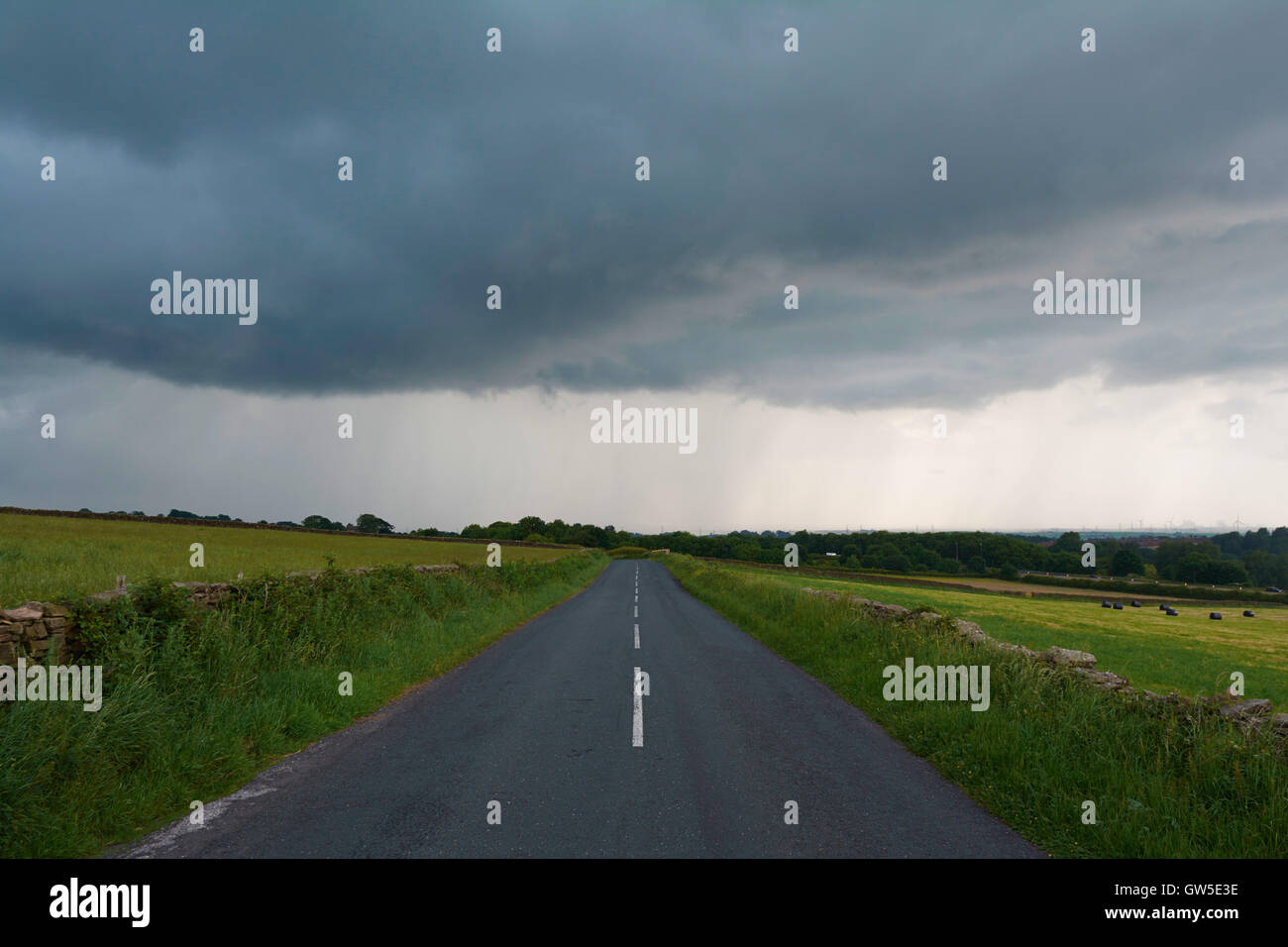 Thjreatening Storm over Lancaster, England, UK Stock Photo - Alamy