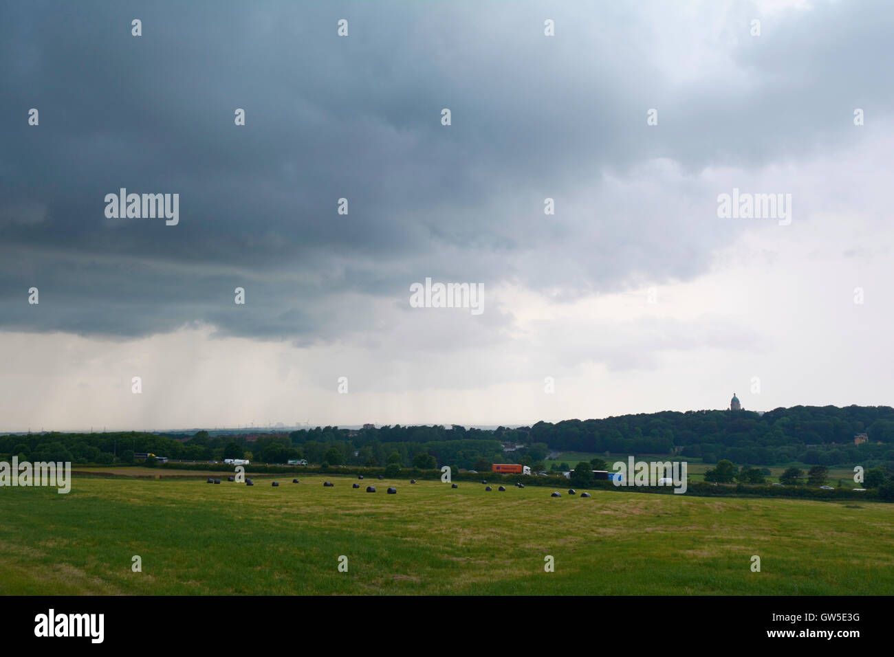 Thjreatening Storm over Lancaster, England, UK Stock Photo - Alamy