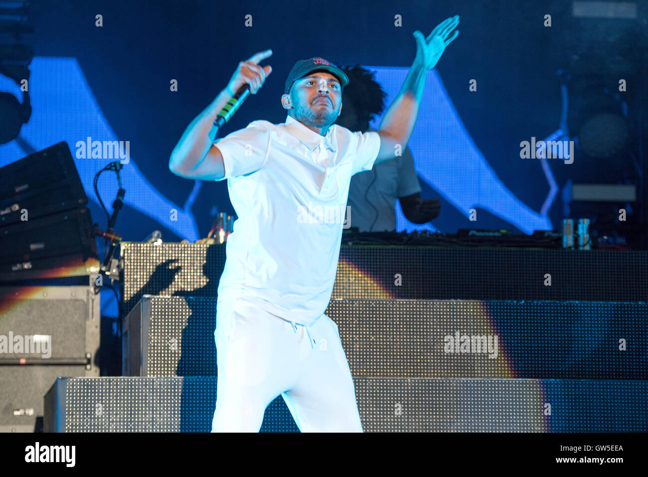Walshy Fire of Major Lazer performs on Day 1 of Bestival 2016 at Robin ...