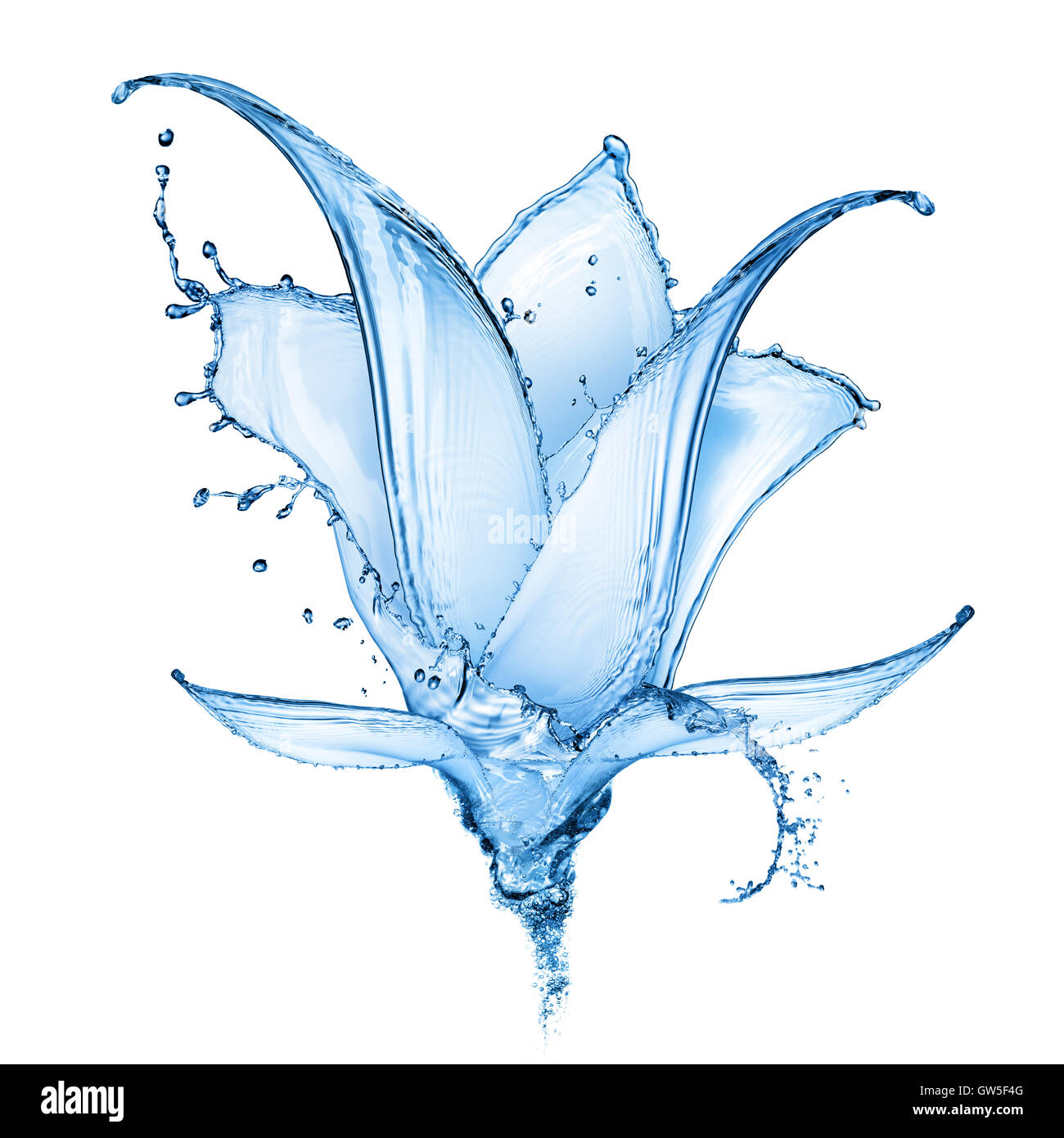 flower made of water splashes Stock Photo - Alamy