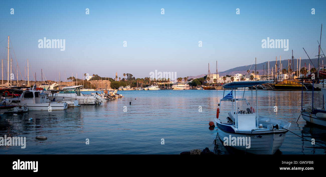 Port of kos island Stock Photo - Alamy