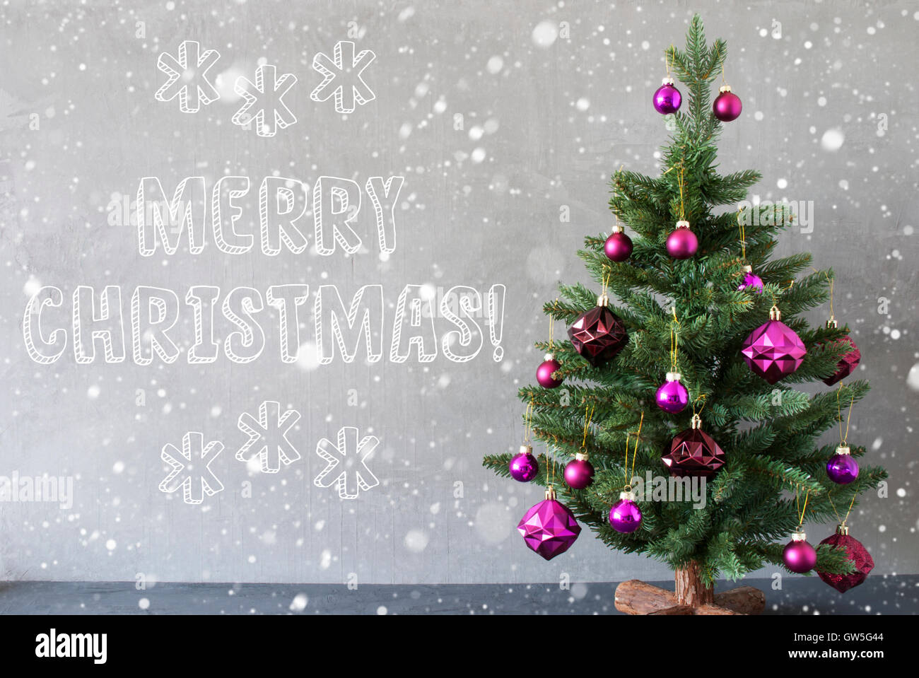 Wall decorated merry christmas happy hi-res stock photography and ...
