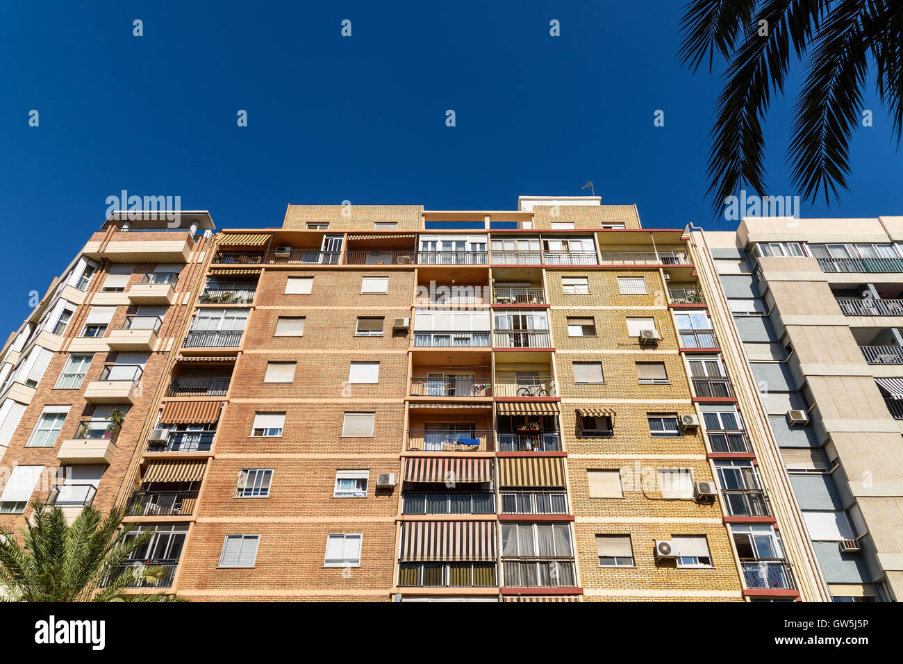 Common Apartament Building Block Exterior Facade Stock Photo - Alamy