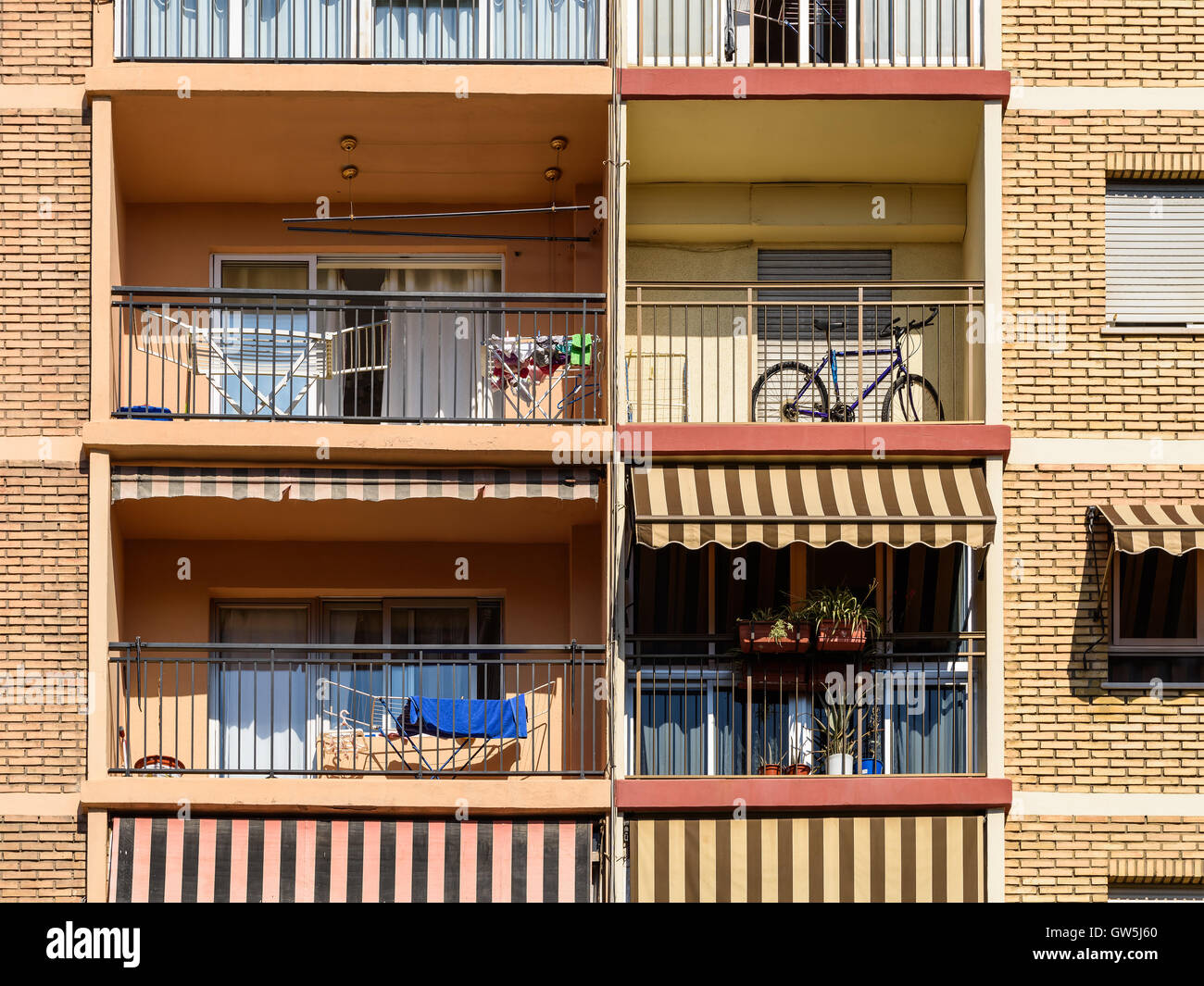 Common Apartament Building Block Exterior Facade Stock Photo - Alamy