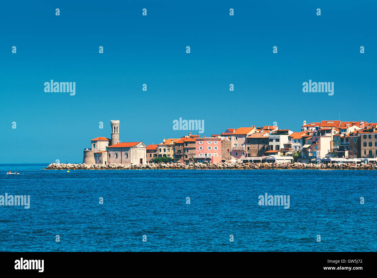 Picturesque old town Piran - Slovenian adriatic coast Stock Photo - Alamy