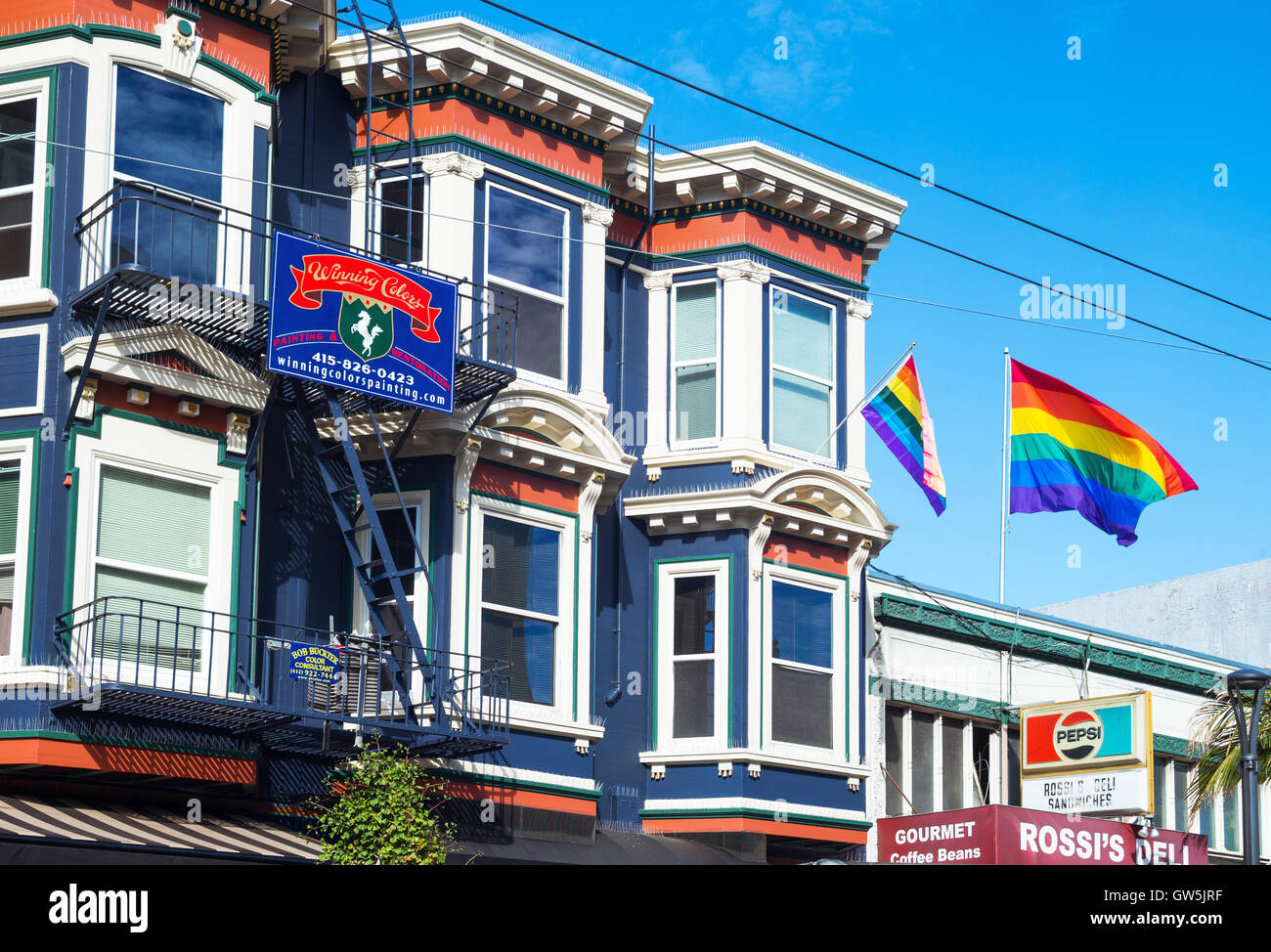 Castro street san francisco hi-res stock photography and images - Alamy