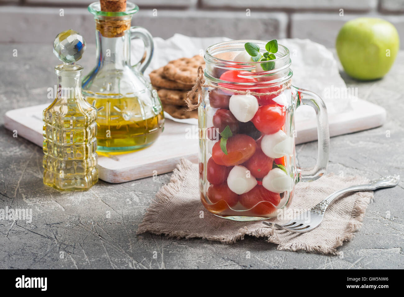 Appetizer basil caprese catering hi-res stock photography and images ...