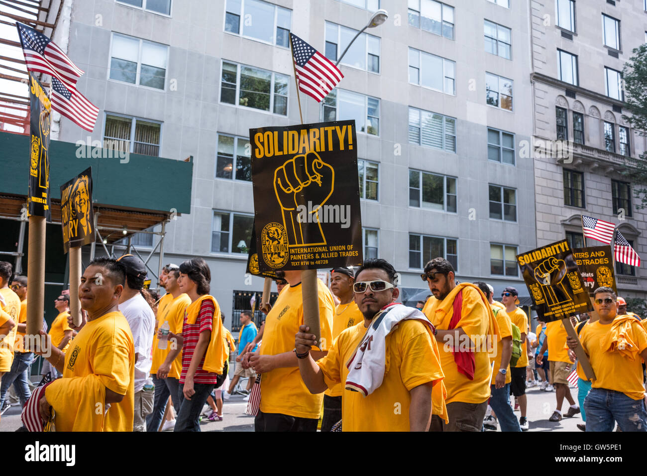 Thousands of working New Yorkers gathered a crowd in Manhattan's Fifth ...