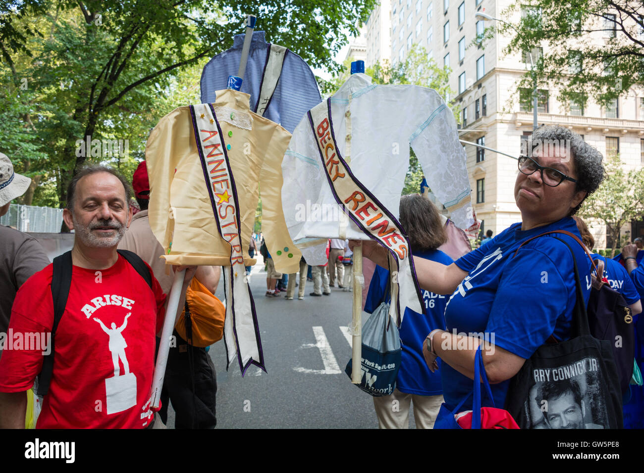 Thousands of working New Yorkers gathered a crowd in Manhattan's Fifth ...