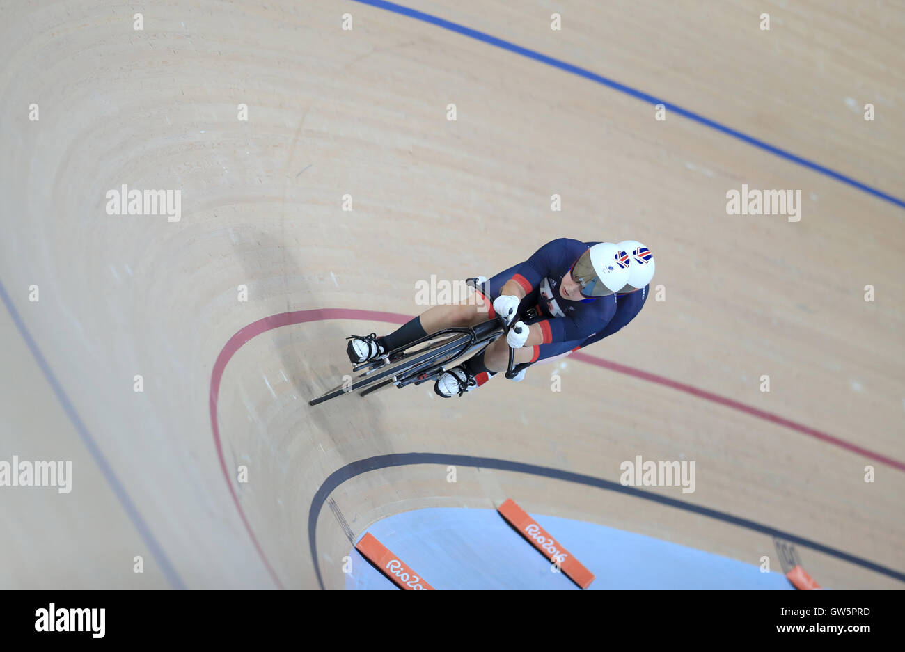Great Britain's Sophie Thornhill and pilot Helen Scott compete in the ...