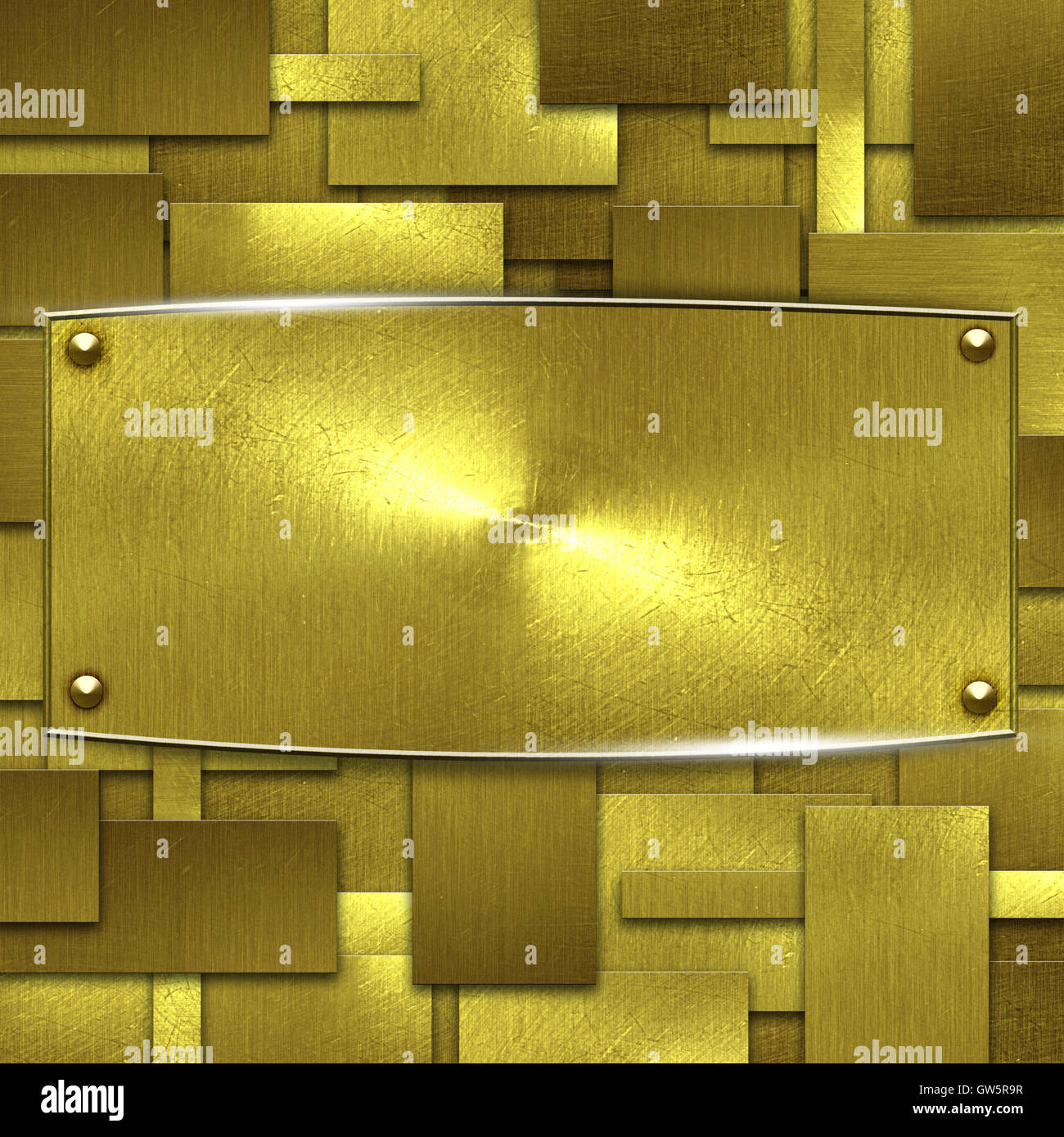 shiny gold fix wall and signboard. gold background and texture. 3d ...