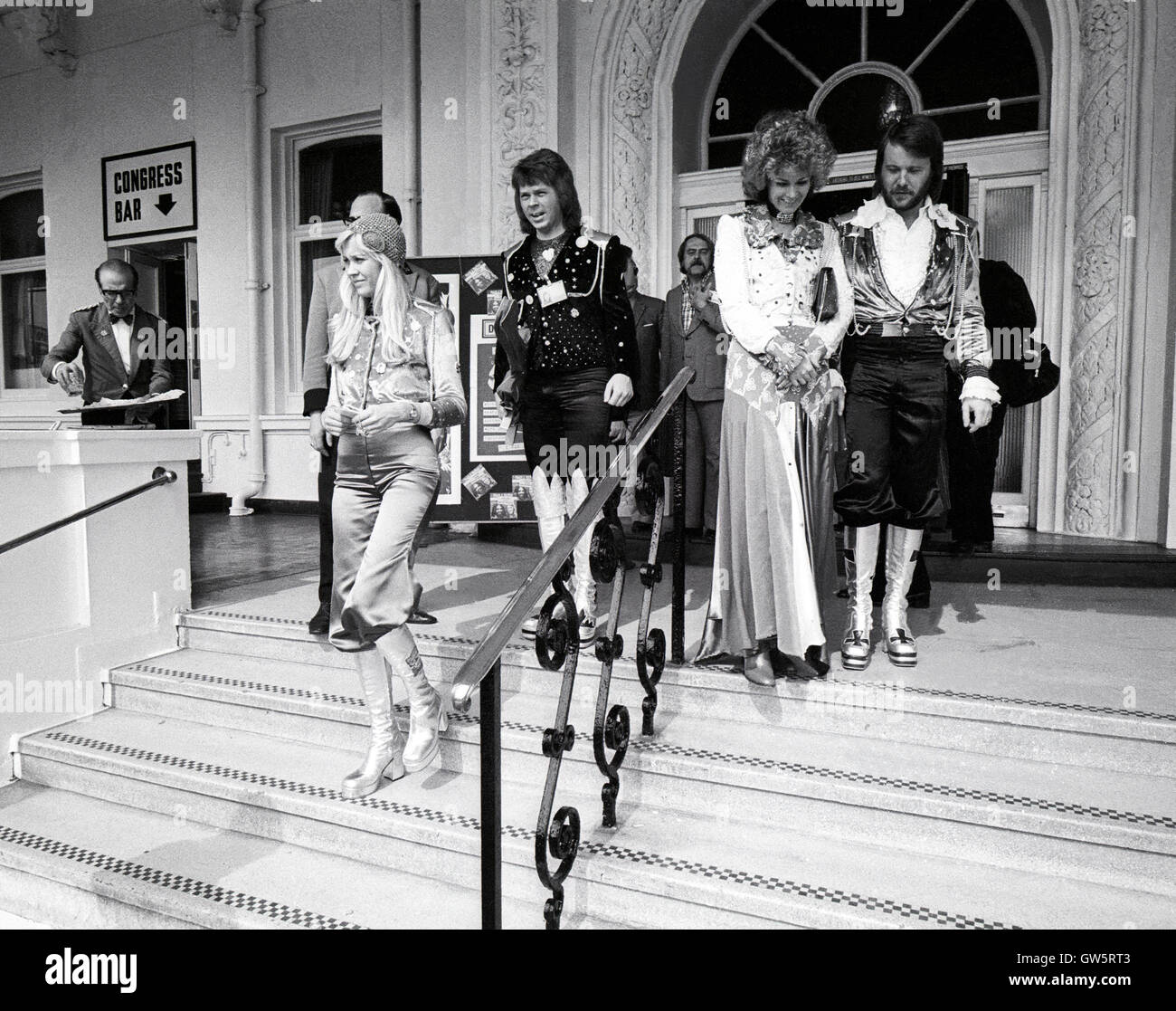 ABBA at Eurovision Song Contest 1974 in Brighton, Benny Andersson ... ABBA at Eurovision Song Contest 1974 in Brighton, Benny Andersson ...