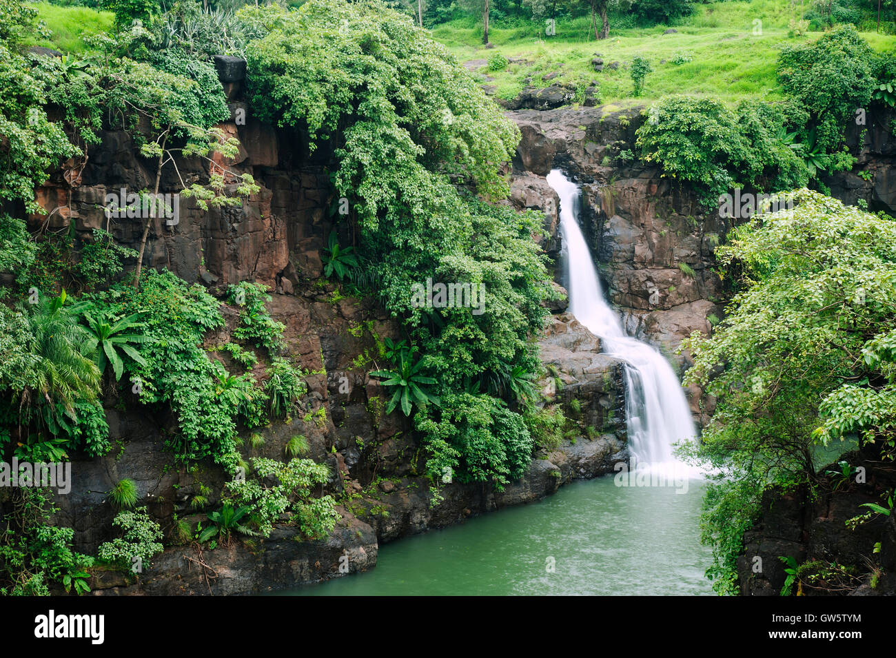 The image of Waterfall in Bhandardara, Maharashtra, western ghats ...
