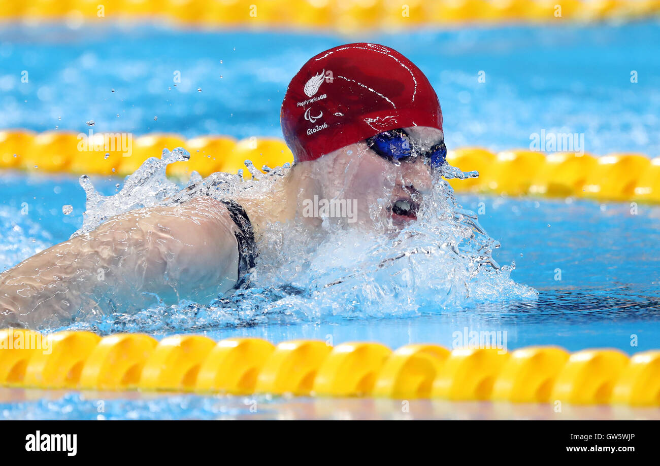 Great Britain's Rebecca Redfern finishes second, claimiing a silver ...