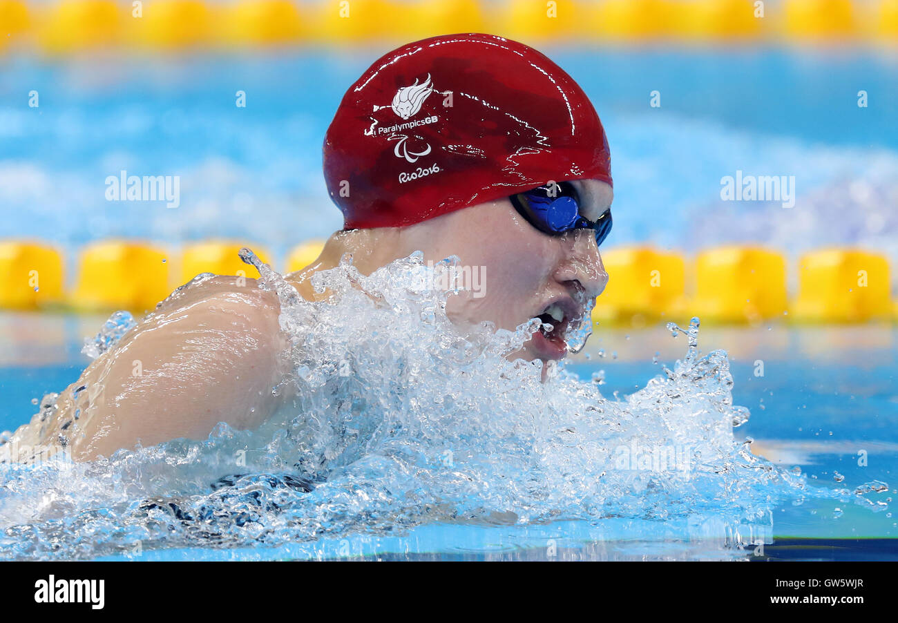 Great Britain's Rebecca Redfern finishes second, claimiing a silver ...